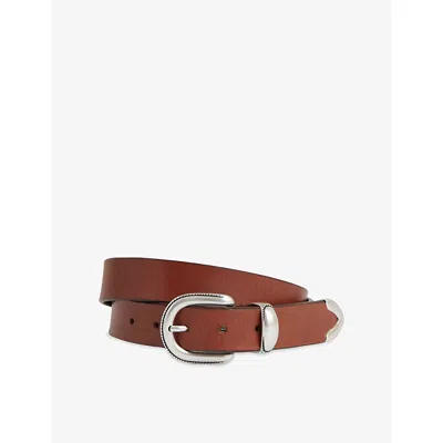 Reiss Mens Tan Brown Jonny Leather Belt | ModeSens