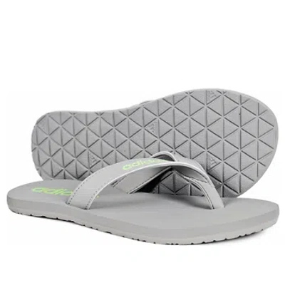 Adidas Originals Adidas Eezay Flip-flops 'grey Green Spark' In Gray ...