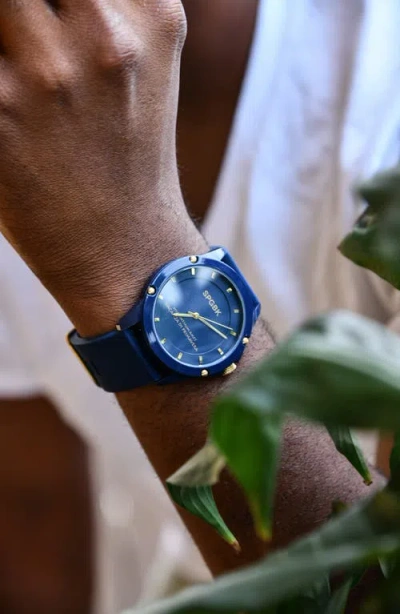 Spgbk Watches Smith Silicone Strap Watch, 44mm In Blue | ModeSens
