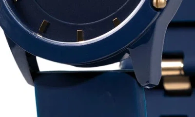 Spgbk Watches Smith Silicone Strap Watch, 44mm In Blue | ModeSens