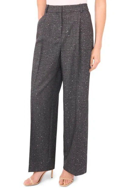 Cece Pleated High Waist Wide Leg Pants In Gray | ModeSens