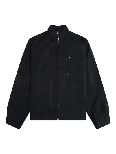 Represent Mens Jet Black Logo-embroidered Recycled Polyester-blend ...