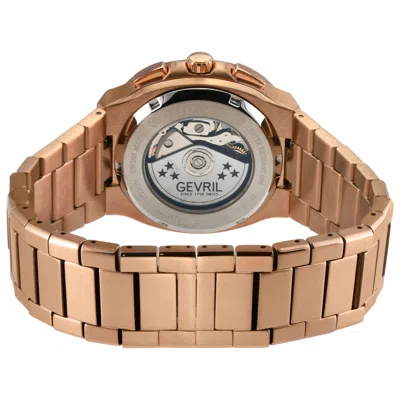 Gv2 By Gevril Men's Potente Chronograph Swiss Automatic Rose Stainless ...