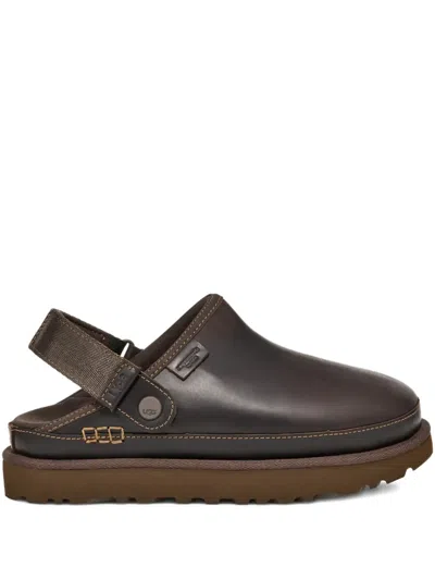 Ugg Leather Slingback Sandals Eva Outsole In Brown | ModeSens