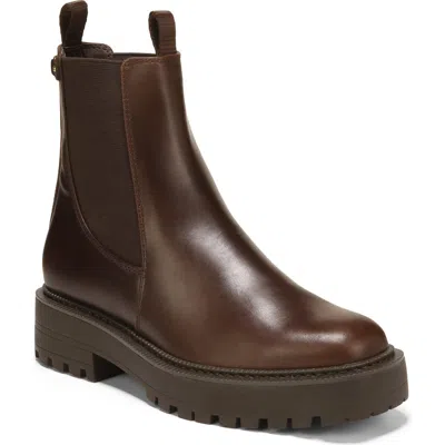 Sam Edelman Laguna Waterproof Lug Sole Chelsea Boot In Brown | ModeSens