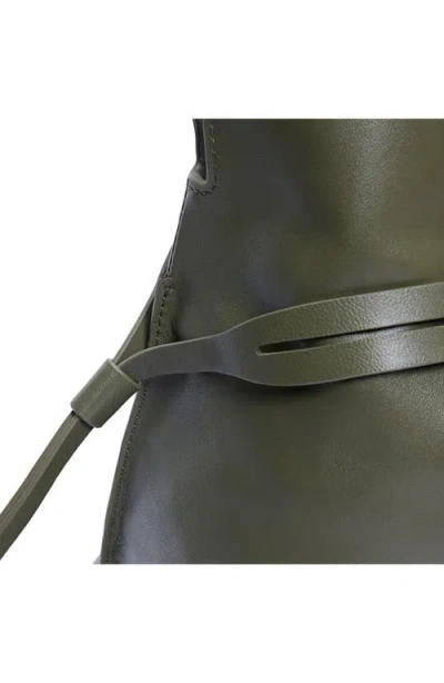 Sam Edelman Large Poppy Drawstring Leather Crossbody Bag In Green ...