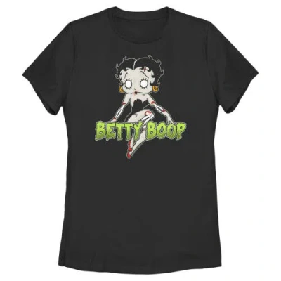 Betty Boop Halloween Zombie Logo Graphic T-shirt In Black | ModeSens
