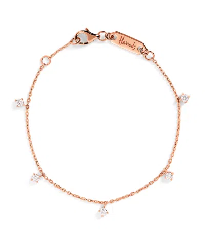 Harrods Rose Gold And Diamond Bracelet | ModeSens