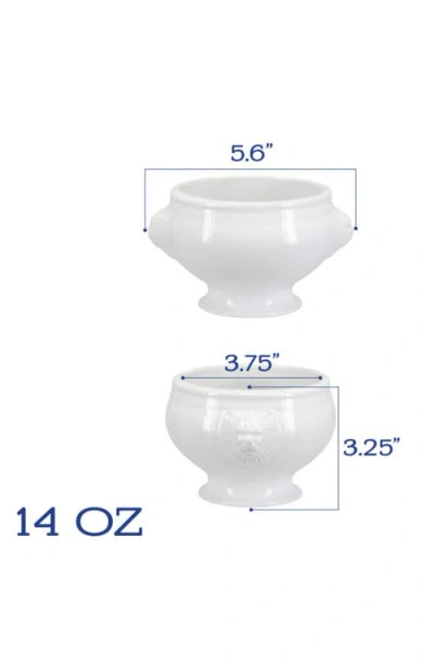 Bia Cordon Bleu Soup Tureen & Lions Head Bowl Set In White | ModeSens