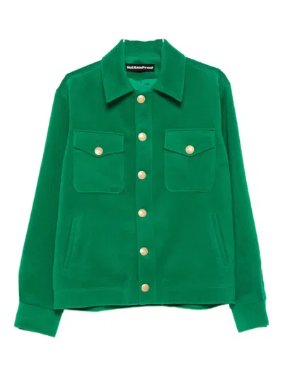 Notrainproof Chest-flap Shirt Jacket In Green | ModeSens