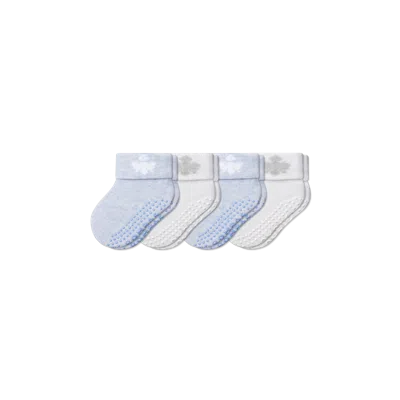 Bombas Baby Gripper Sock 4-pack (6-12 Months) In Blue | ModeSens