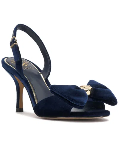 Vince Camuto Paycen 3d Bow Slingback Heels In Blue | ModeSens