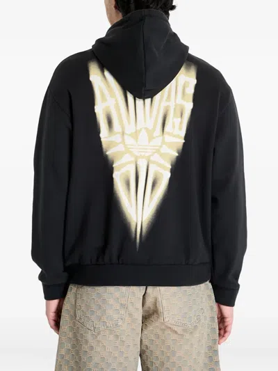Adidas Originals Skeleton Print-graphic Hoodie In Black | ModeSens
