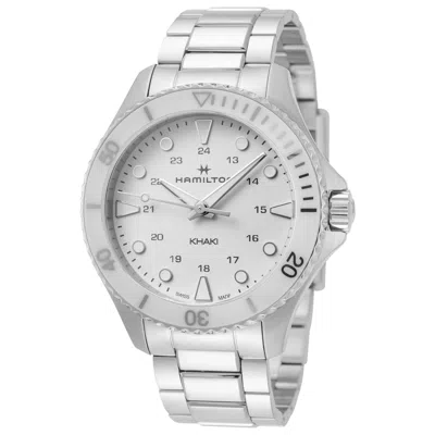 Hamilton Unisex Khaki Navy 37mm Quartz Watch In Silver | ModeSens