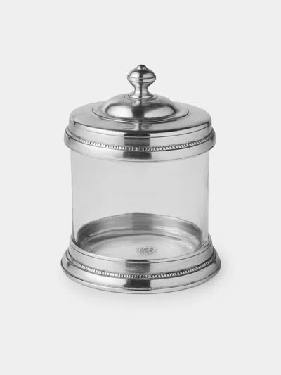 Cosi Tabellini Toscana Pewter Cotton Wool Jar In Silver | ModeSens