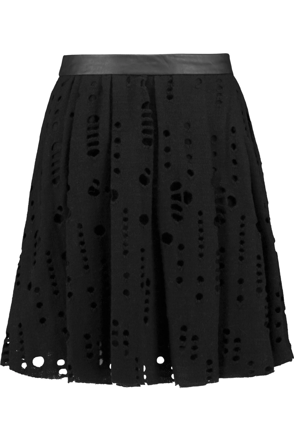 Maje Laser-cut Wool-blend Mini Skirt | ModeSens Maje Laser-cut Wool-blend Mini Skirt | ModeSens