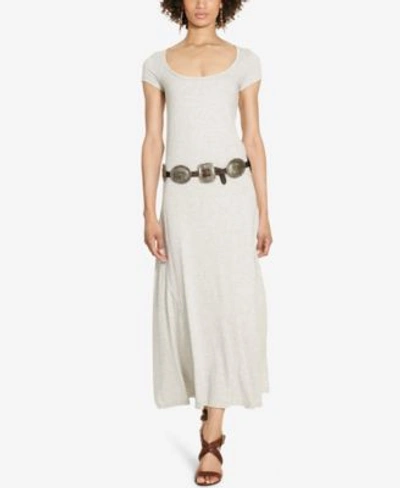 Polo Ralph Lauren Cotton Scoop-neck Maxi Dress In Stone Henge Heather ...