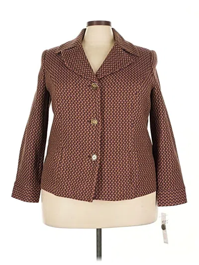 Kate Hill Blazer Jacket In Brown | ModeSens