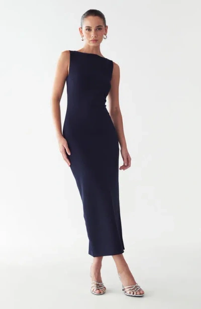 Bwldr Shian Midi Dress In Blue | ModeSens