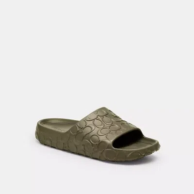 Coach Bay Slide In Green | ModeSens