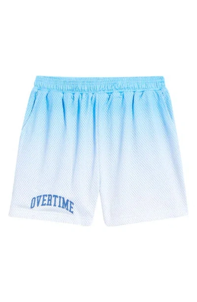 Overtime Classic Gradient Mesh Basketball Shorts In Blue | ModeSens
