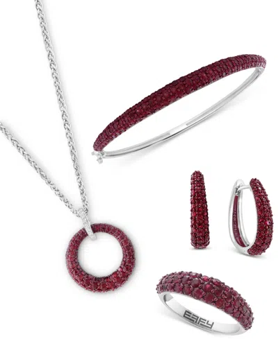 Effy Collection Effy Ruby Graduated Bangle Bracelet (5-1/20 Ct. T.w ...