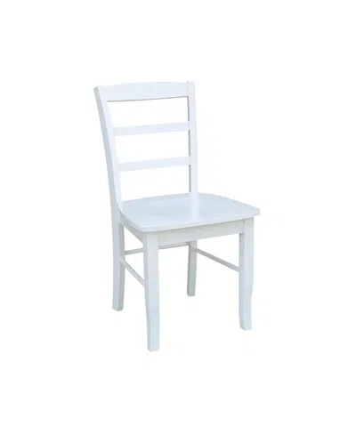 International Concepts 42" Dual Drop Leaf Table With 4 Ladder Back ...
