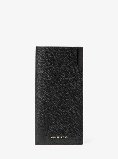 Michael Kors Jet Set Pebbled Leather Sunglass Case In Black | ModeSens