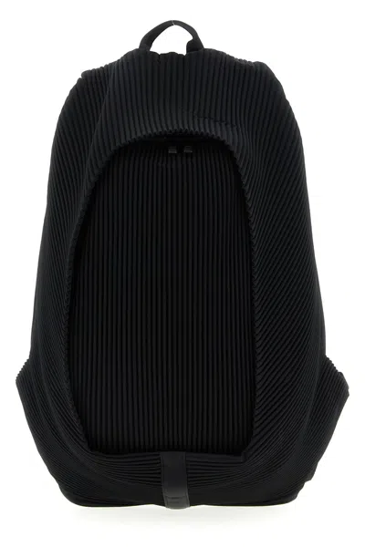 Issey Miyake Pleated Backpack Adjustable Straps Top Handle In Black ...