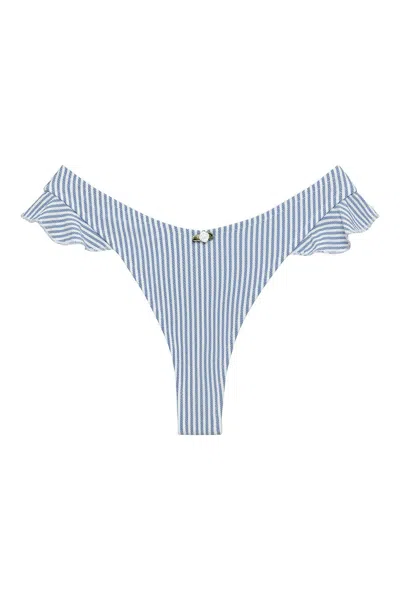 Montce Women's Blue / White Classic Blue Stripe Kelly Bikini Bottom ...