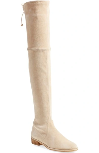 Stuart Weitzman 'lowland' Over The Knee Boot (women) In Buff Suede | ModeSens