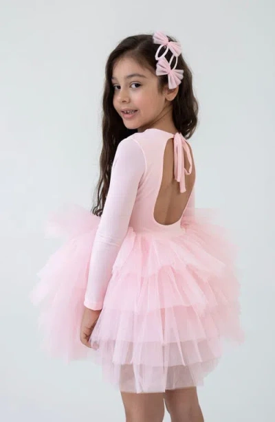 Mini Celebrities Kids' Ivy Open Back Fluffy Tutu Dress In Pink | ModeSens