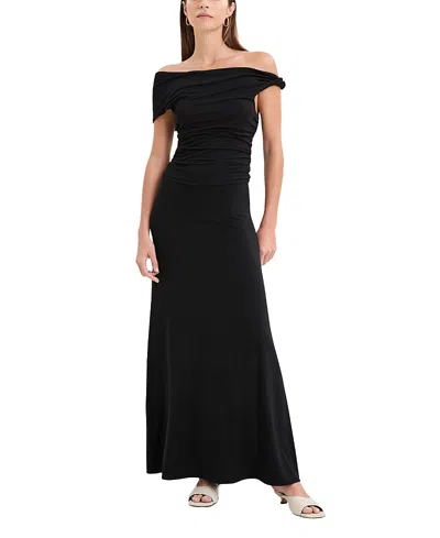Marcella Manon Off The Shoulder Maxi Dress In Black | ModeSens