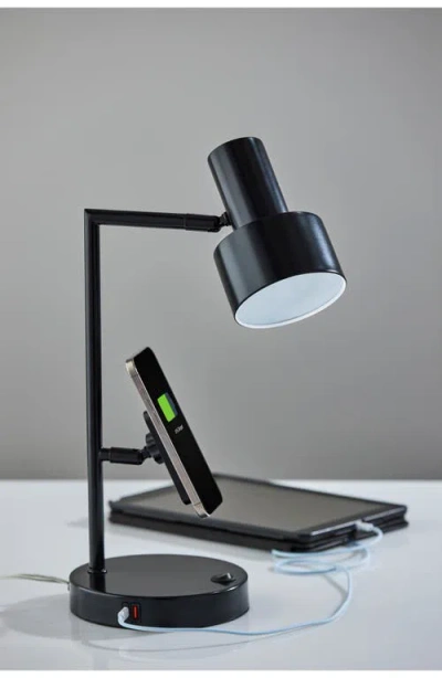 Adesso Lighting Rowe Supercharger Led Desk Lamp In Black | ModeSens