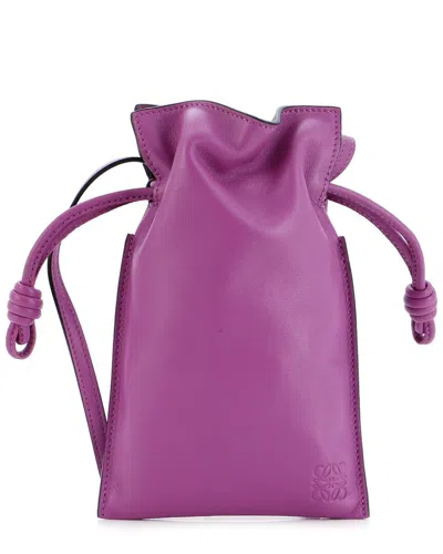 Loewe Purple Sheep Leather Flamenco Knot Bag Mini (authentic Pre-loved ...