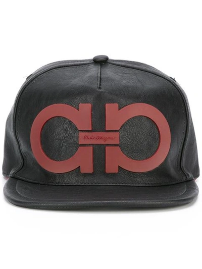 Ferragamo Double Gancio Baseball Cap In Black | ModeSens