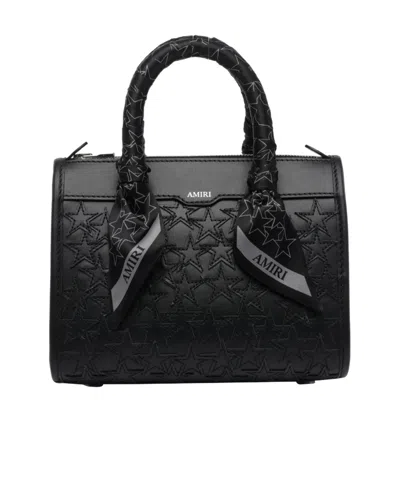 Amiri Star-patch Leather Mini Bag In Black | ModeSens