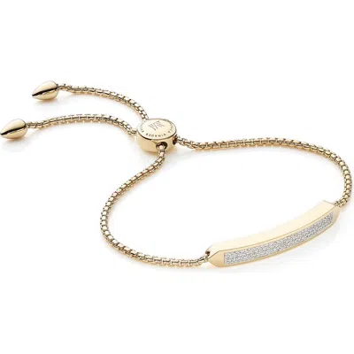 Monica Vinader Baja Skinny Pavé Diamond Bracelet In Brown | ModeSens