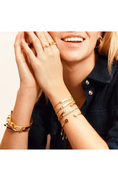 Monica Vinader Baja Skinny Pavé Diamond Bracelet In Brown | ModeSens