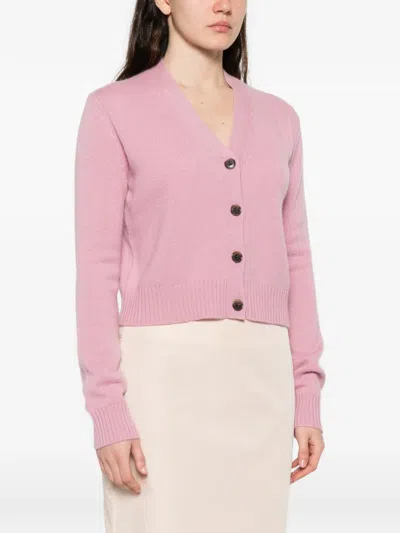 Lisa Yang Marion Buttoned V-neck Cardigan In Pink | ModeSens