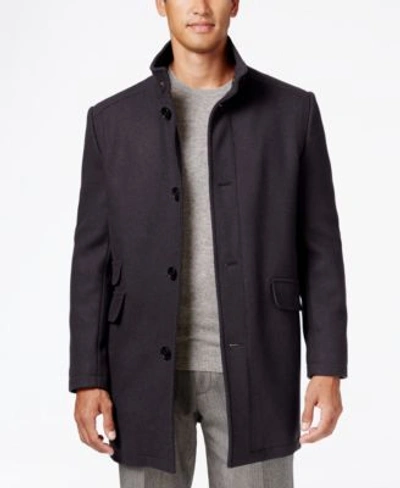 Kenneth Cole New York Tweed Overcoat In Mercury | ModeSens