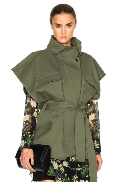 Marissa Webb Jayden Flare Military Jacket In Military Green | ModeSens