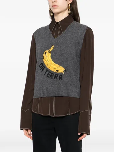 Farm Rio Banana Da Terra Vest In Gray | ModeSens