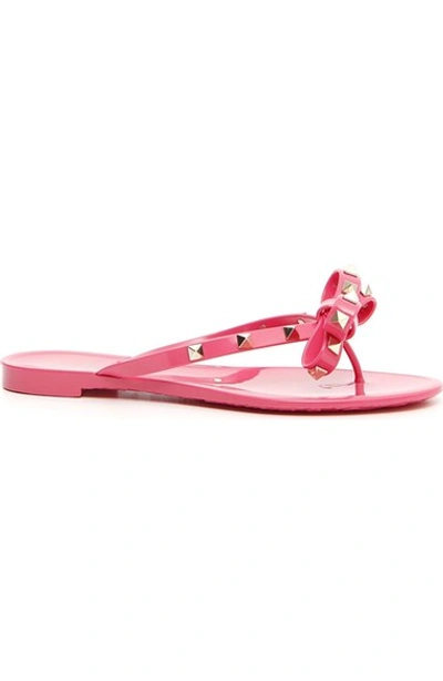 Valentino Garavani 'rockstud' Flip Flop (women) In Peony | ModeSens