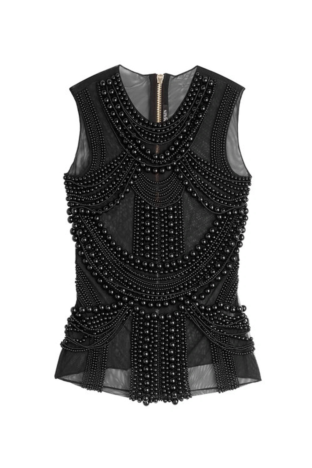 Balmain Embellished Sleeveless Top | ModeSens