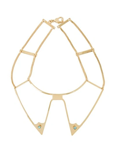 Golden Goose Collar Necklace In Metallic | ModeSens