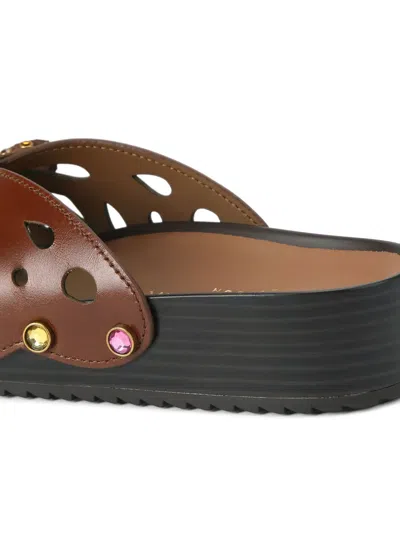 Kurt Geiger London Boho Butterfly Flatform Sandal In Brown | ModeSens