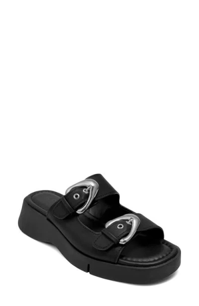 Aerosoles Faith Flatform Slide Sandal In Black | ModeSens