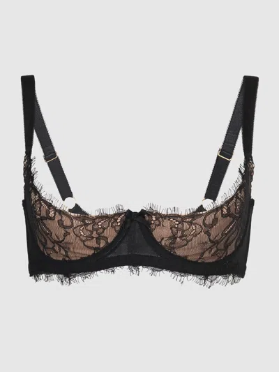 Frederick's Of Hollywood Mindy Open Cup Full Figure Bra In Black | ModeSens