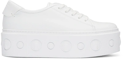 Versus White Lion Platform Sneakers | ModeSens